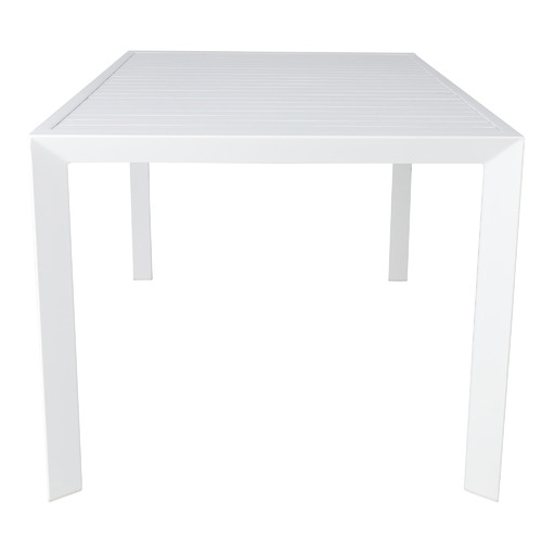 Temple Webster White Kos Aluminium Outdoor Dining Table